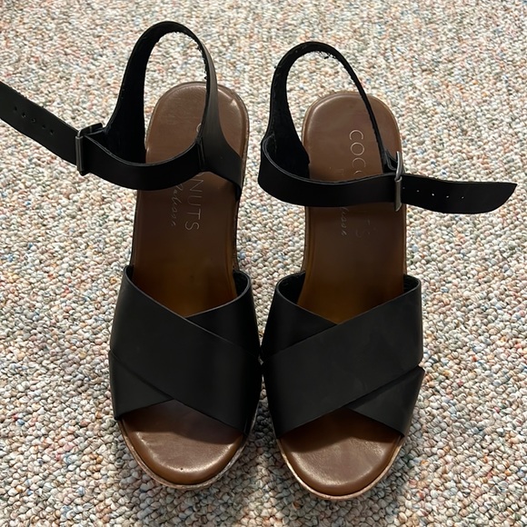Coconuts by Matisse | Shoes | Coconuts By Matisse Black Wood Wedges ...